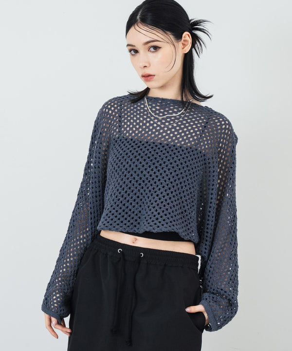 透かし編み 2Way ニットトップス 153-5702 – ANAP オンラインショップ