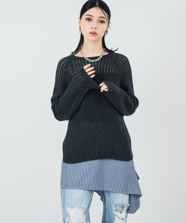 透かし編み ざっくり ニット トップス 153-5716 – ANAP オンラインショップ