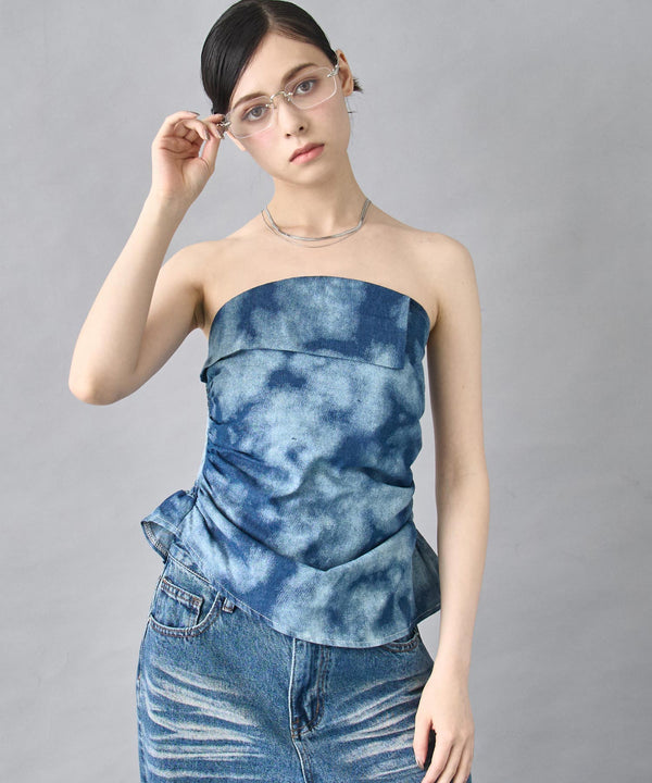 マーブル タイダイ ギャザー ビスチェ 153-5863 – ANAP オンラインショップ