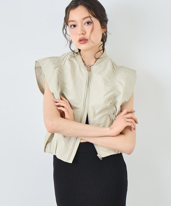 ショート丈 ギャザー ベスト ブルソン 154-5704 – ANAP オンラインショップ