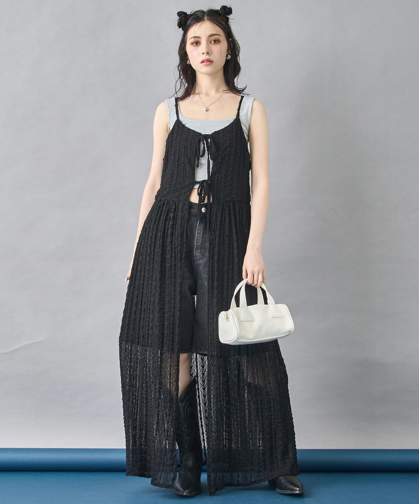 レース リボン ロング キャミソール ジレ 154-5843 – ANAP オンラインショップ