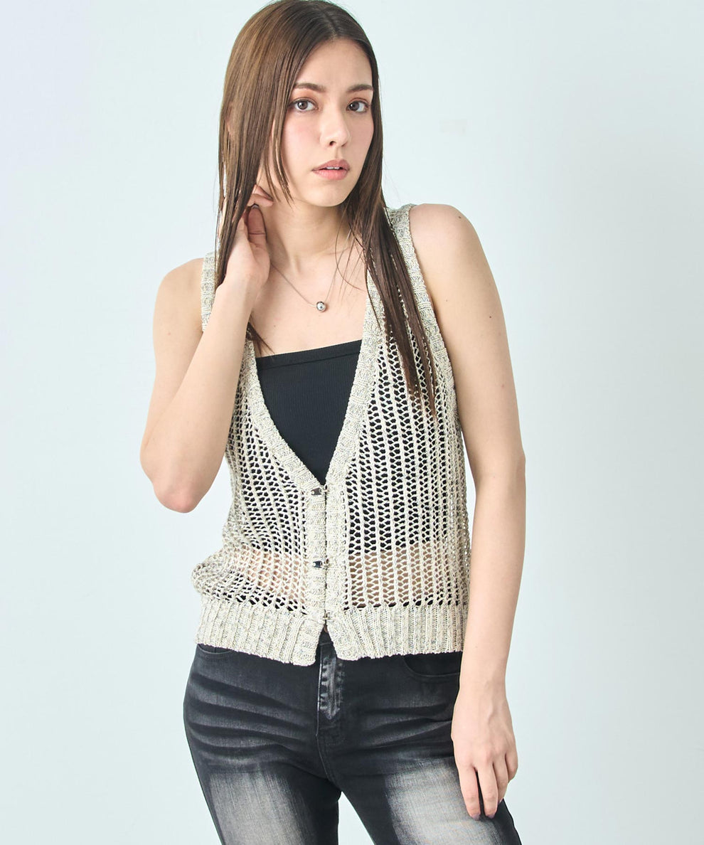 透かし編み ニット ベスト 154-5844 – ANAP オンラインショップ