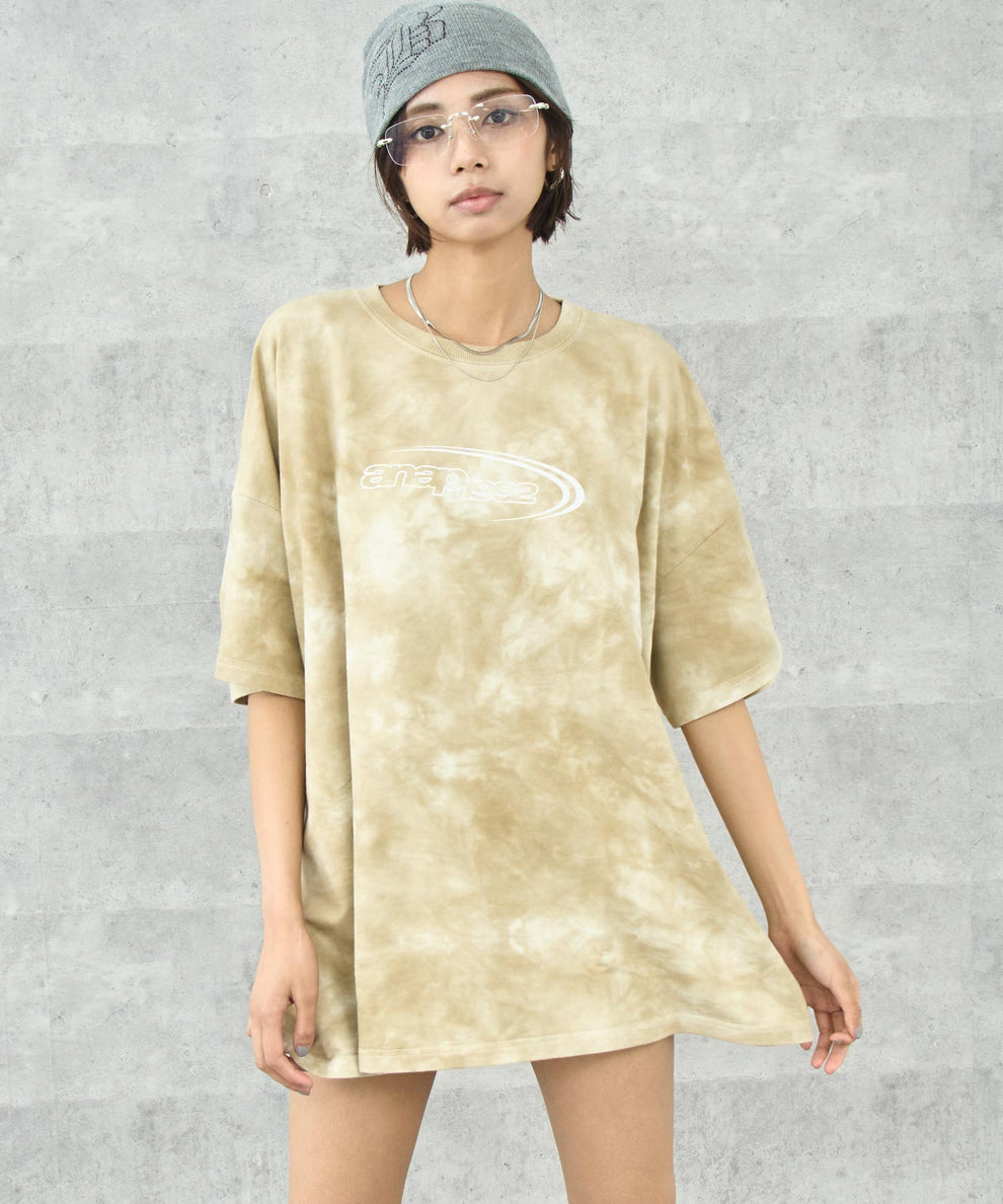 ミニ裏毛 タイダイ柄 ロゴ Tシャツ【親子お揃い】 793-9298 – ANAP オンラインショップ