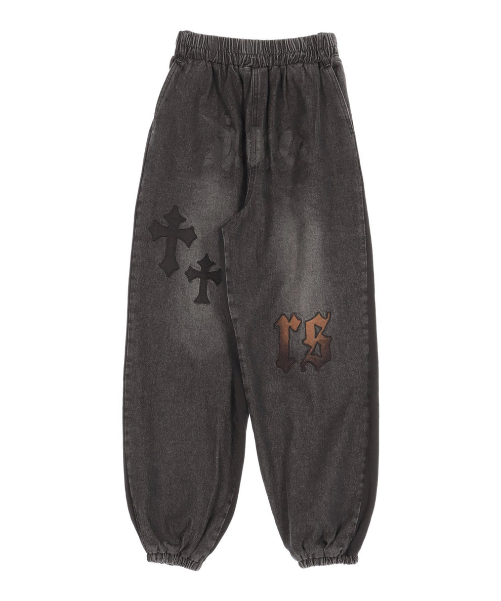 ANAP R＋S ブリーチ スウェット 切替 デニム ジョガーパンツ【ユニセックス】 912-7821 – ANAP オンラインショップ