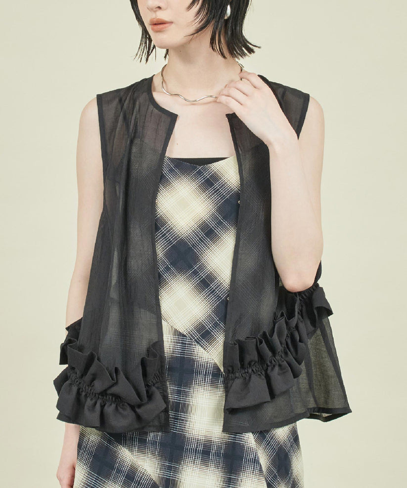 EimeeLaw アーチ フリル シアー ジレ 364-9707 – ANAP オンラインショップ