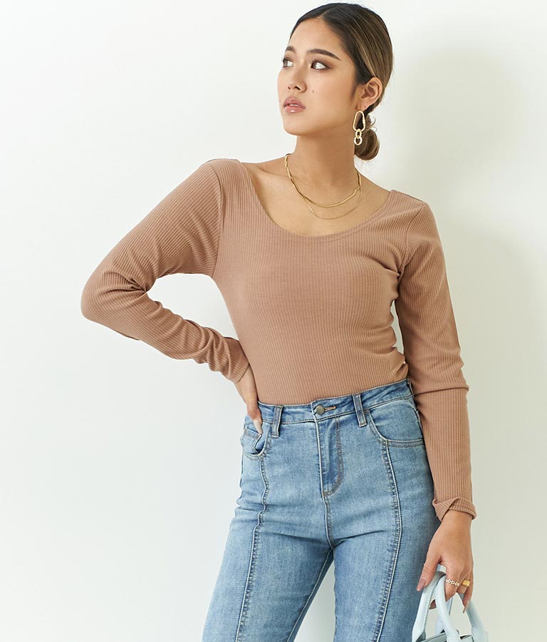 バックオープン カット リブ トップス 793-8438 – ANAP オンラインショップ