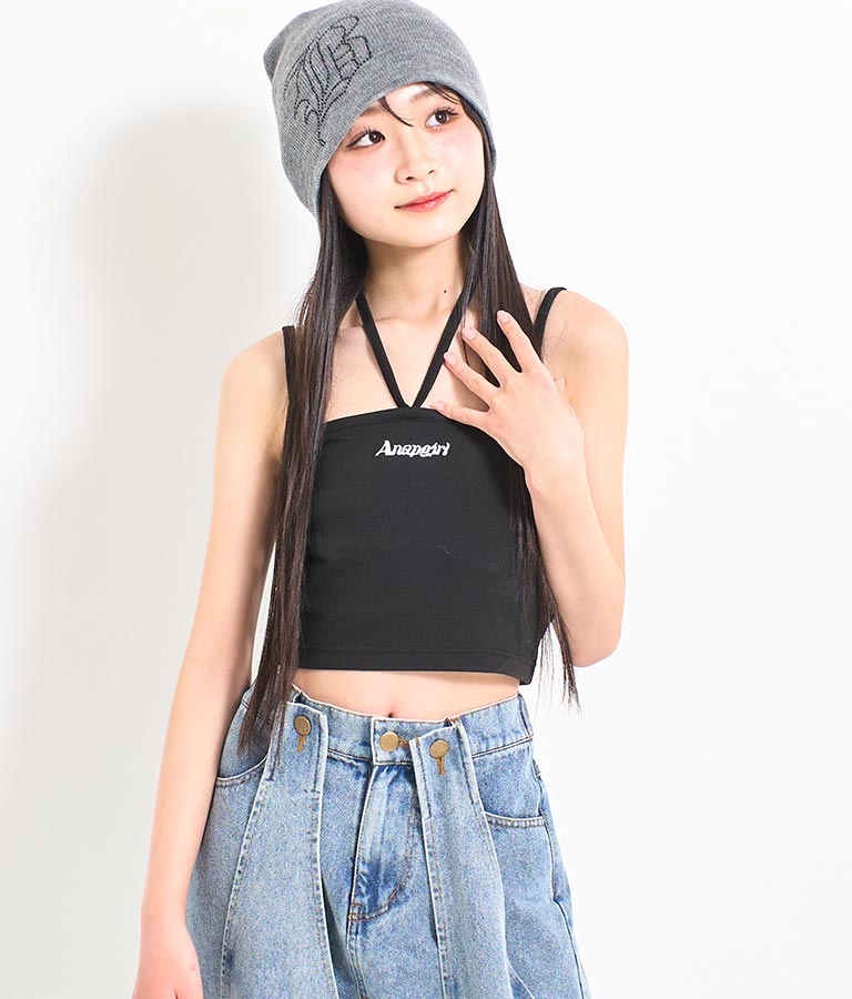 2WAY パッド付き ロゴ 刺繍 キャミソール 913-7608 – ANAP オンラインショップ