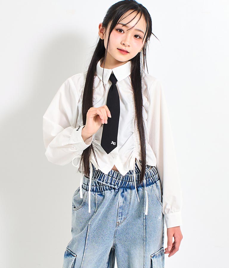 ネクタイ付 シャーリング シャツ 918-7620 – ANAP オンラインショップ