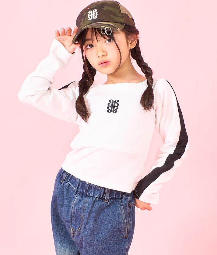 袖 ライン 切替 ミニ裏毛 オフショルダー トップス 423-3350 – ANAP オンラインショップ