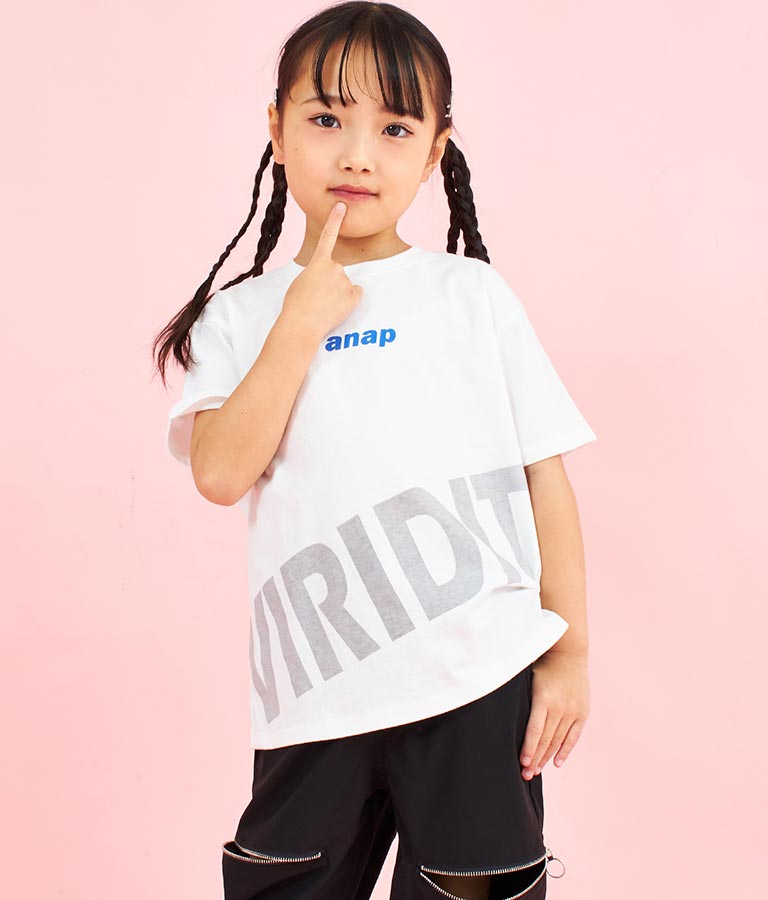 コットン 100% ロゴ プリント ビッグ Tシャツ 423-3369 – ANAP オンラインショップ