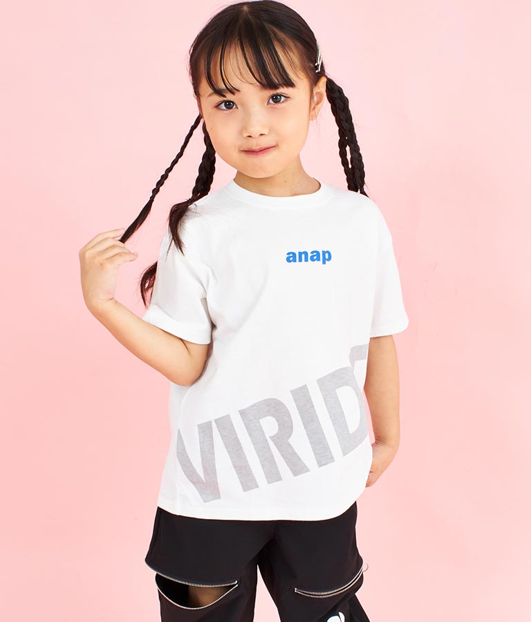 コットン 100% ロゴ プリント ビッグ Tシャツ 423-3369 – ANAP オンラインショップ