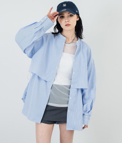 先染め ストライプ フライ ヨーク シャツ ブラウス 793-9233 – ANAP オンラインショップ